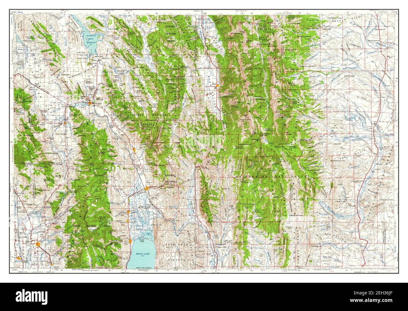 Preston, Idaho, map 1962, 1:250000, United States of America by ...
