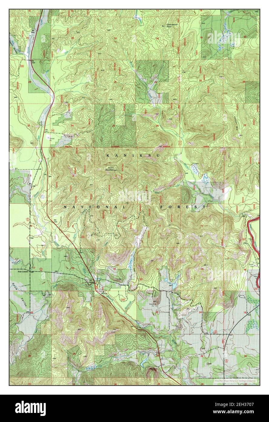 Quartz Mountain, Idaho, map 1996, 1:24000, United States of America by ...