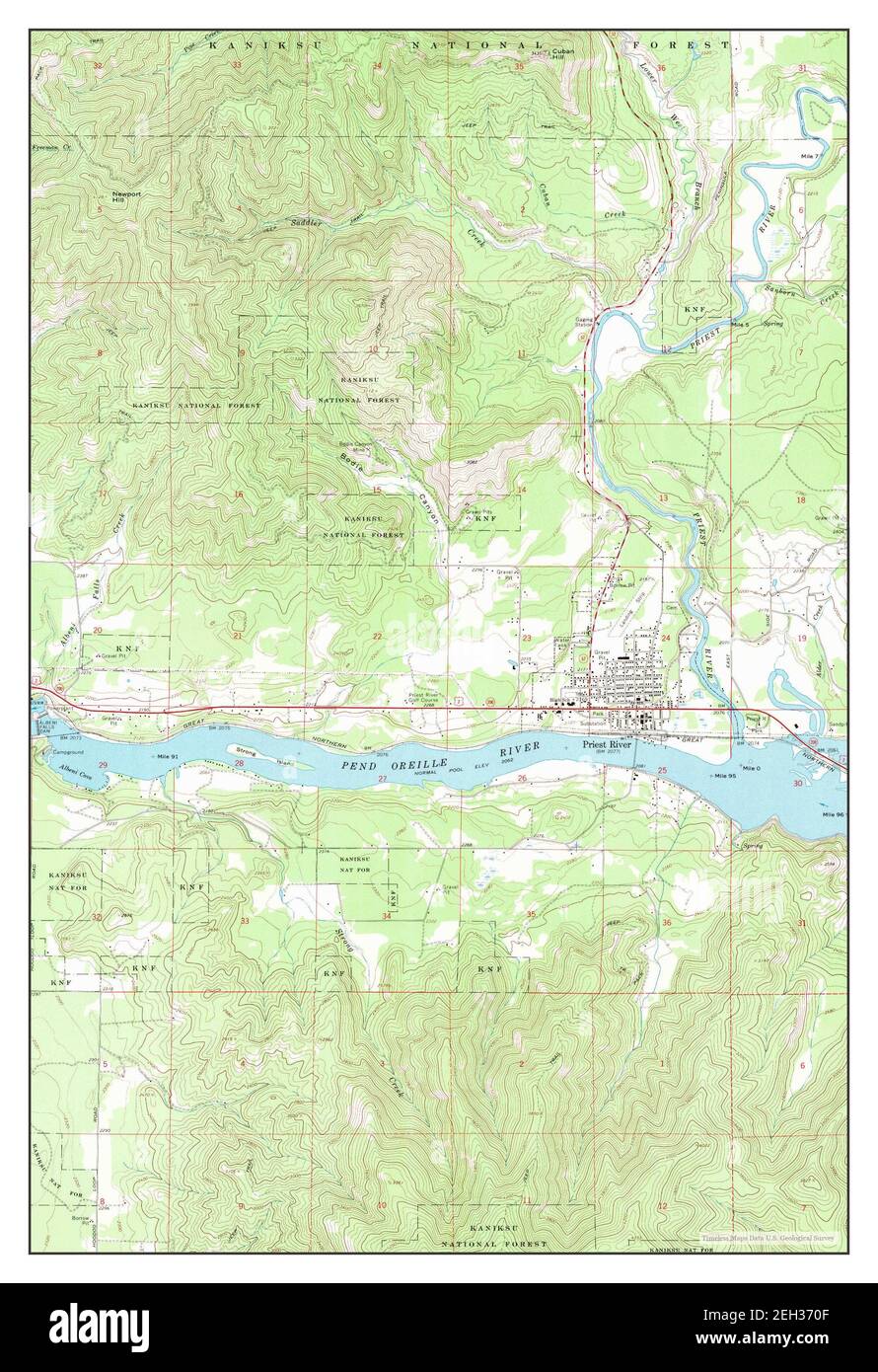 Priest River, Idaho, map 1968, 1:24000, United States of America by ...