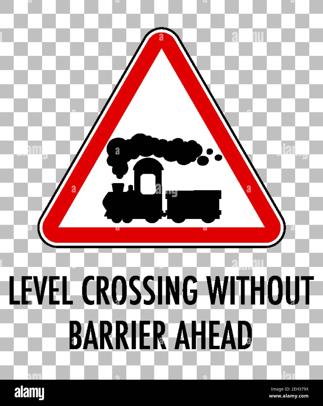 Red traffic sign on transparent background illustration Stock Vector ...