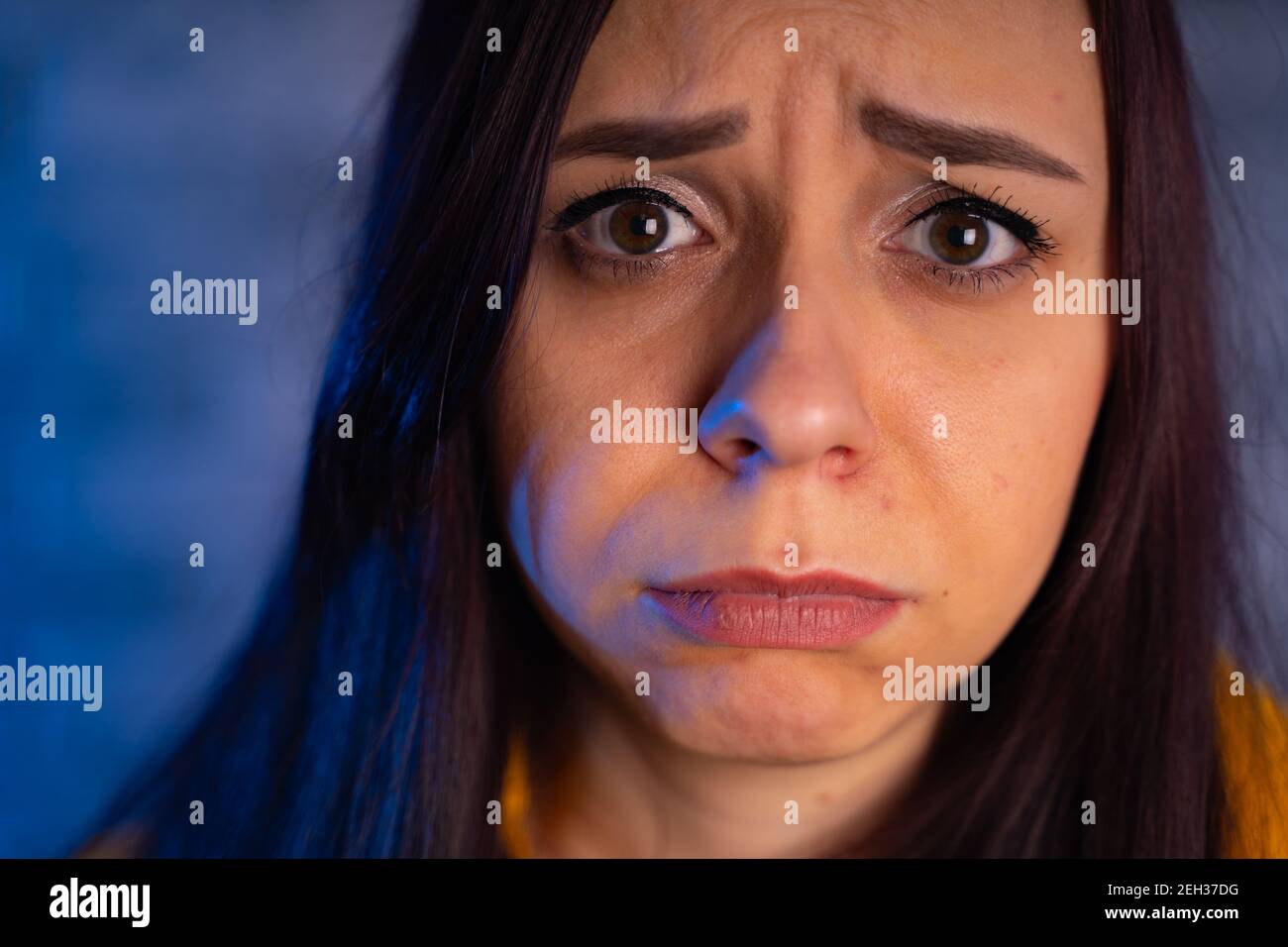 Sad facial expression hi-res stock photography and images - Alamy
