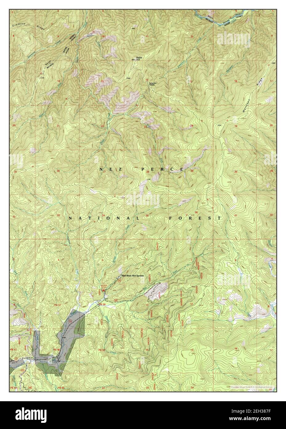 Sable Hill, Idaho, map 1995, 1:24000, United States of America by ...