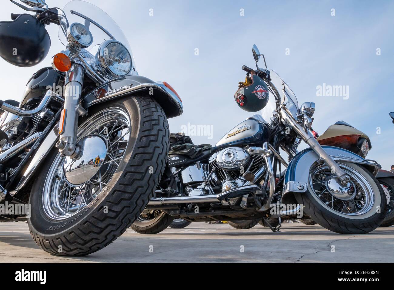 Biker riding motorcycle low angle hi-res stock photography and images ...