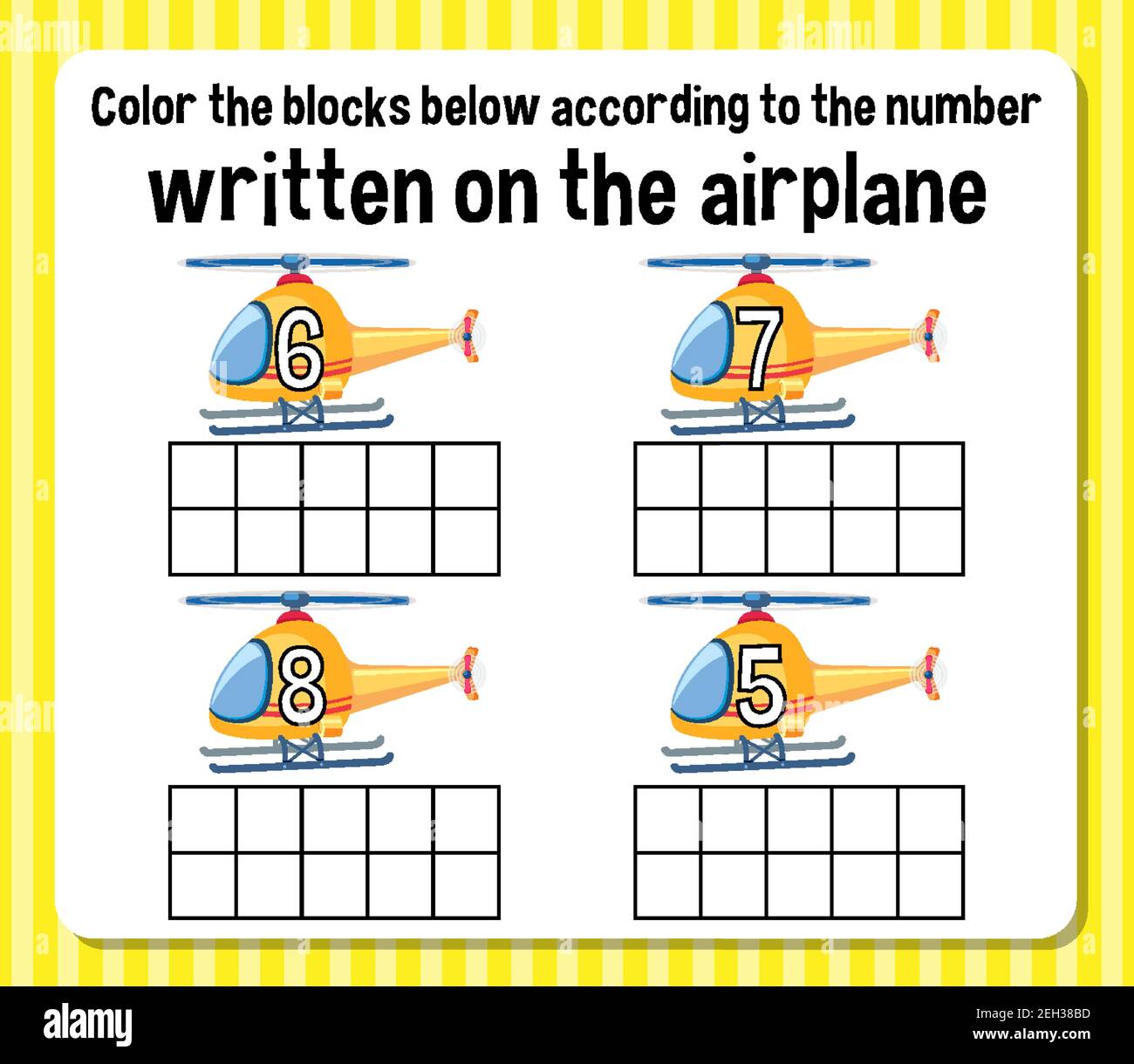 Math count number worksheet illustration Stock Vector Image & Art - Alamy