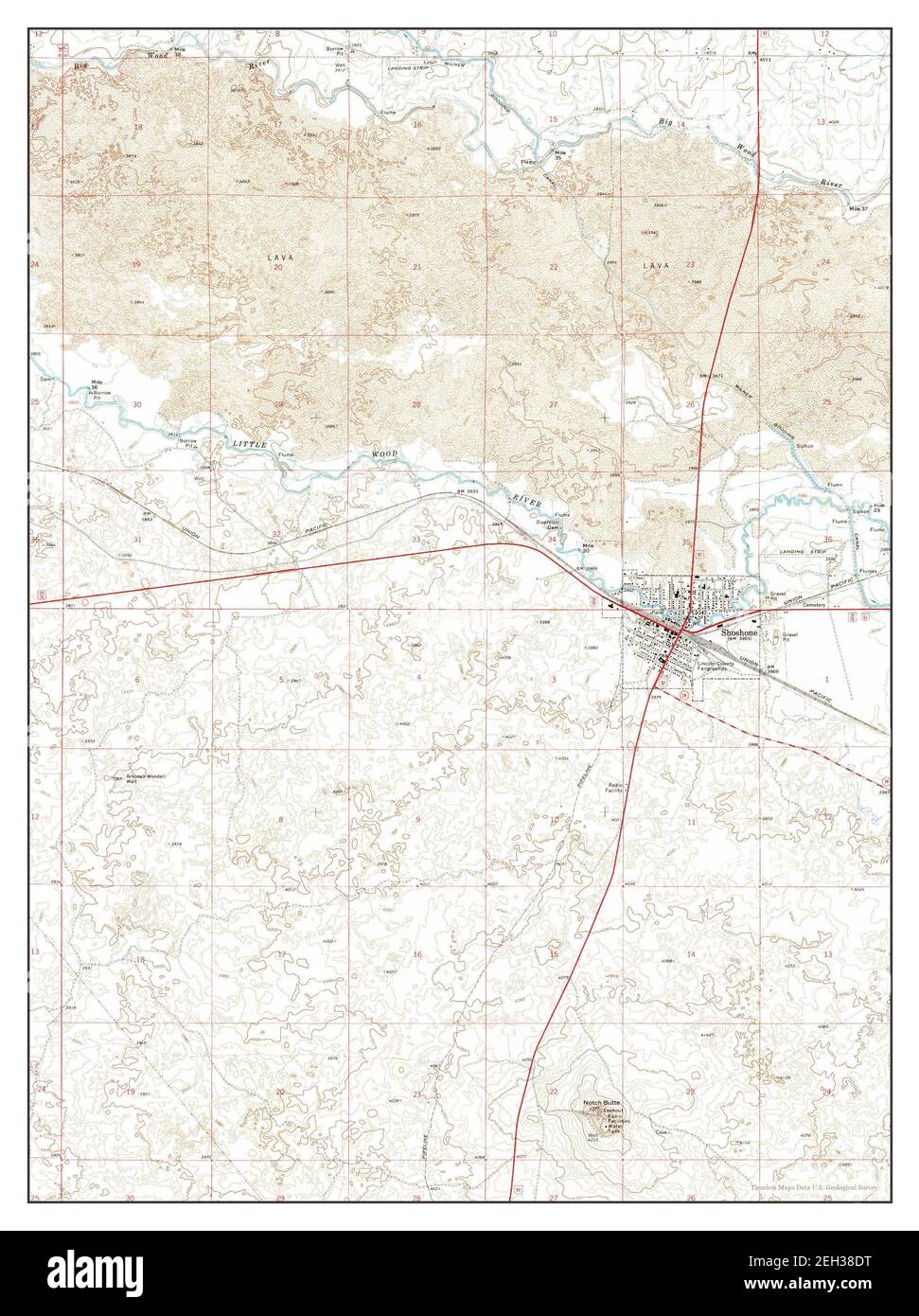 Shoshone, Idaho, map 1971, 1:24000, United States of America by ...