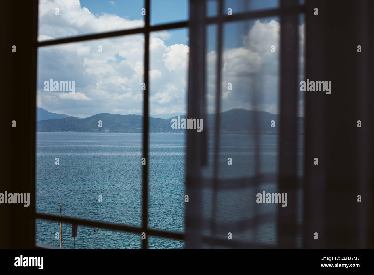 a sea view photo from the window Stock Photo - Alamy