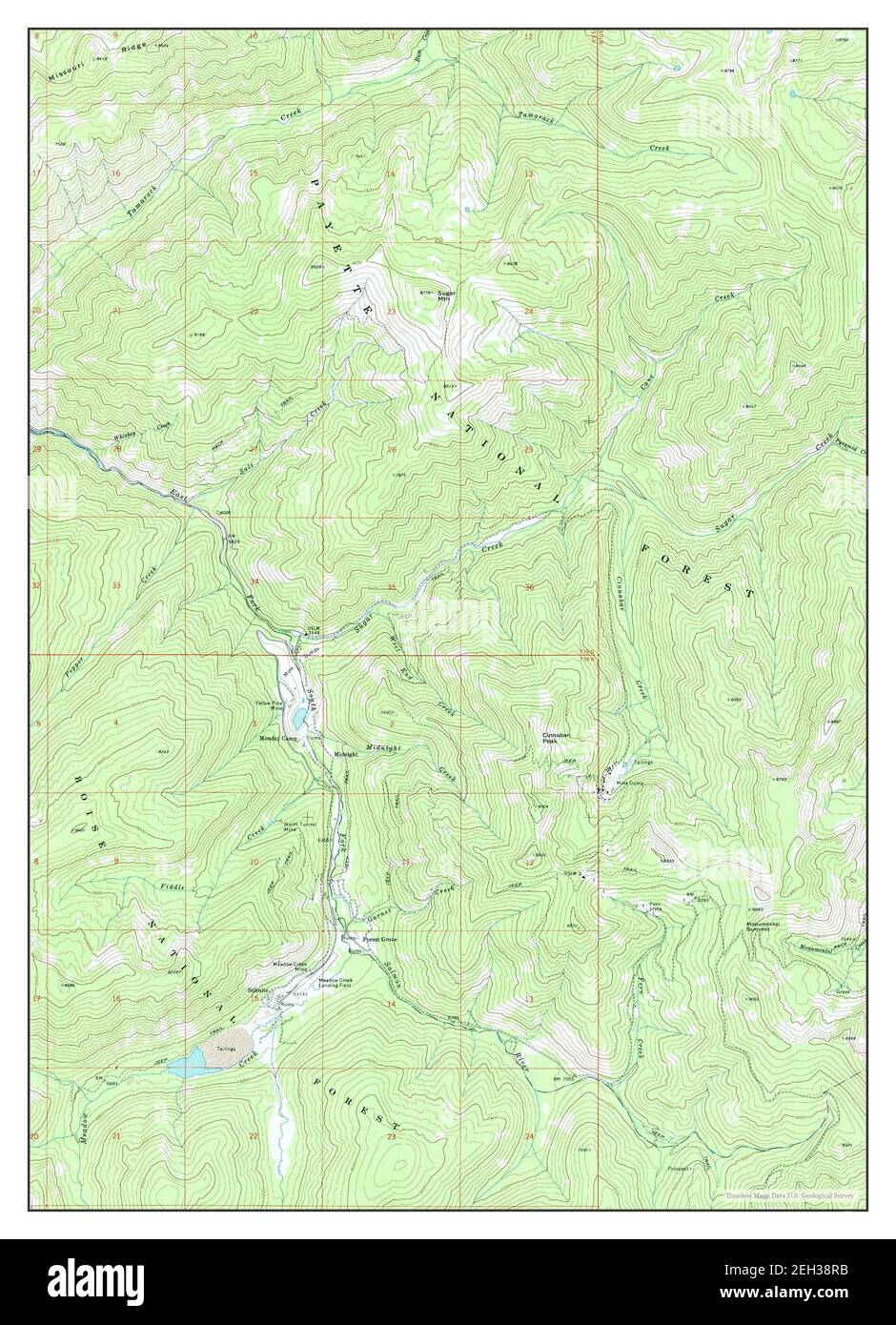 Stibnite, Idaho, map 1973, 1:24000, United States of America by ...