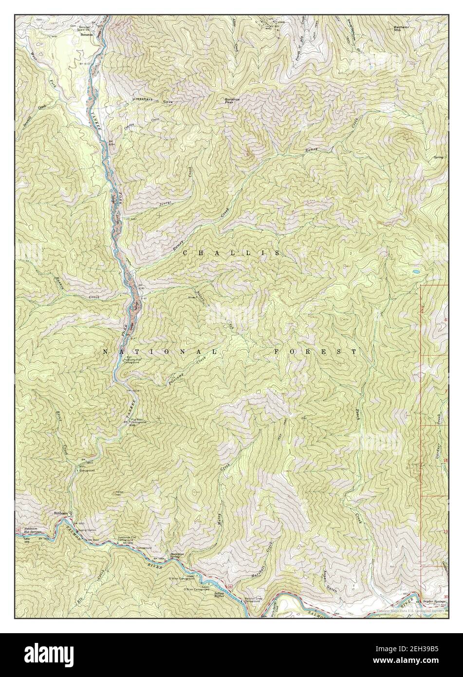 Sunbeam, Idaho, map 1964, 1:24000, United States of America by Timeless ...