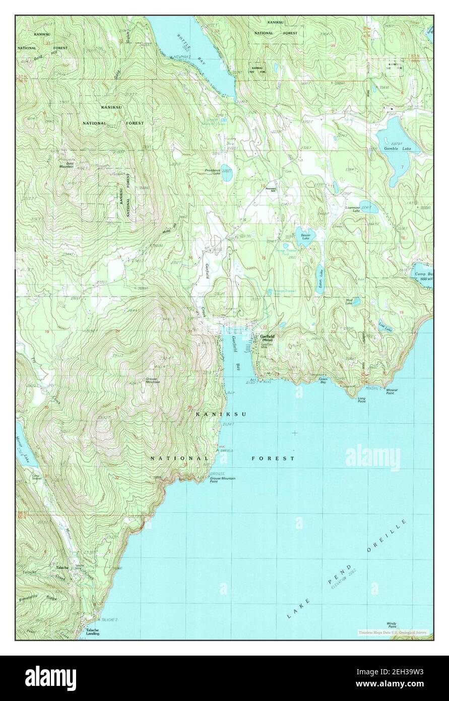 Talache, Idaho, map 1989, 1:24000, United States of America by Timeless ...