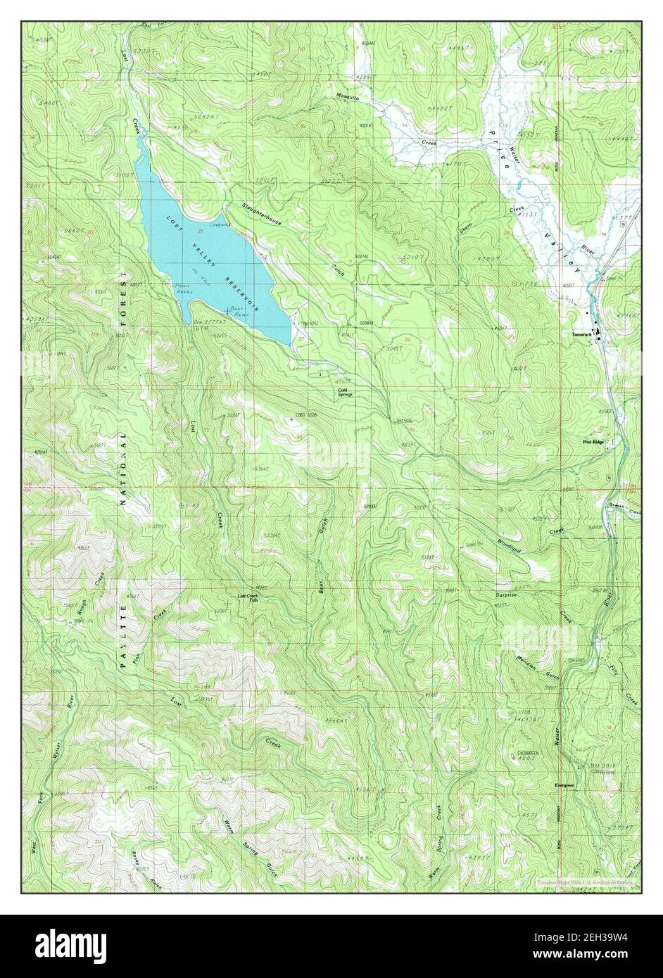 Tamarack, Idaho, map 1986, 1:24000, United States of America by ...