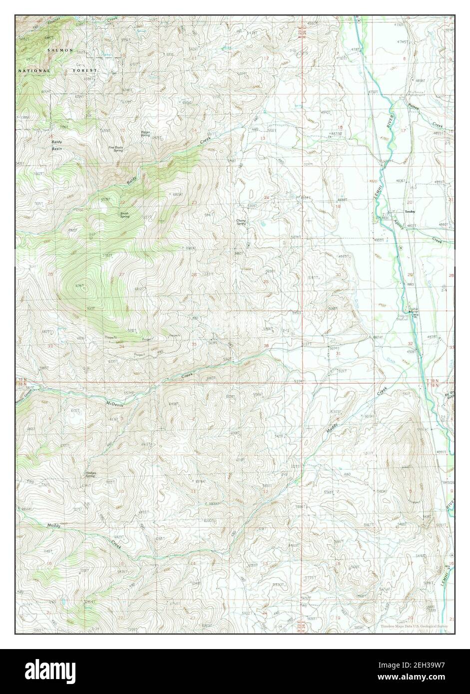 Tendoy map hi-res stock photography and images - Alamy