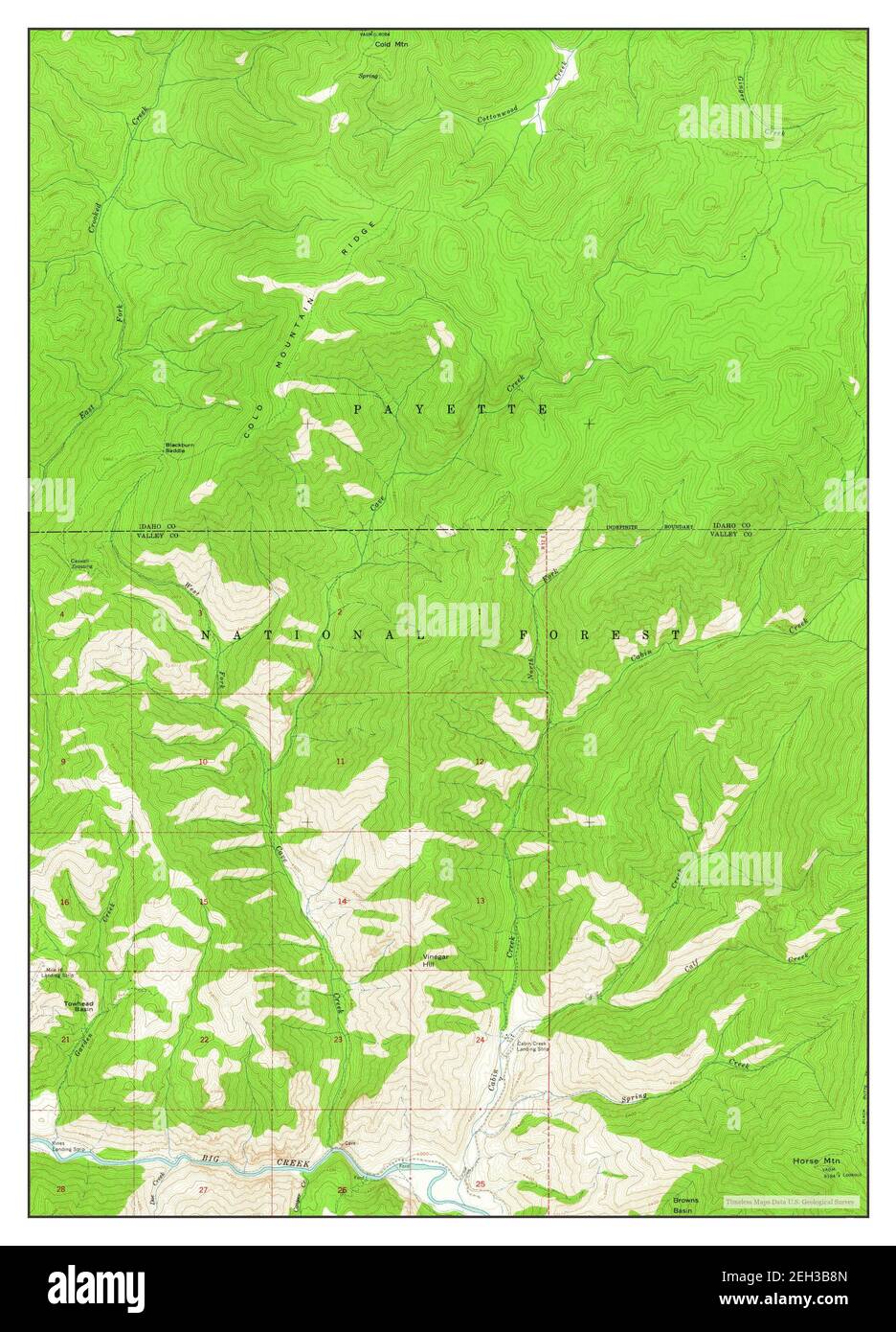 Vinegar Hill, Idaho, map 1962, 1:24000, United States of America by ...
