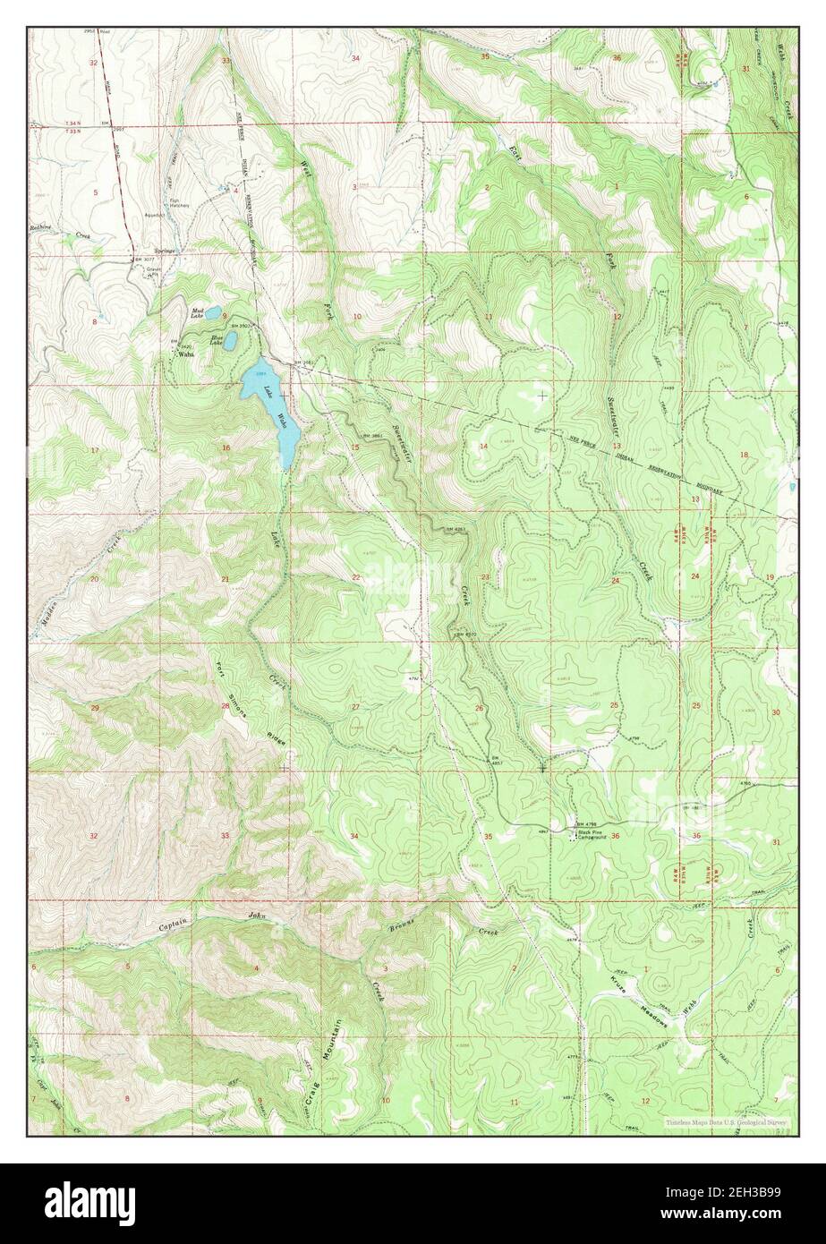 Waha, Idaho, map 1968, 1:24000, United States of America by Timeless ...