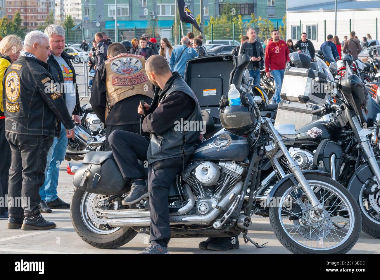 Biker Riding Motorcycle Low Angle High Resolution Stock Photography and ...