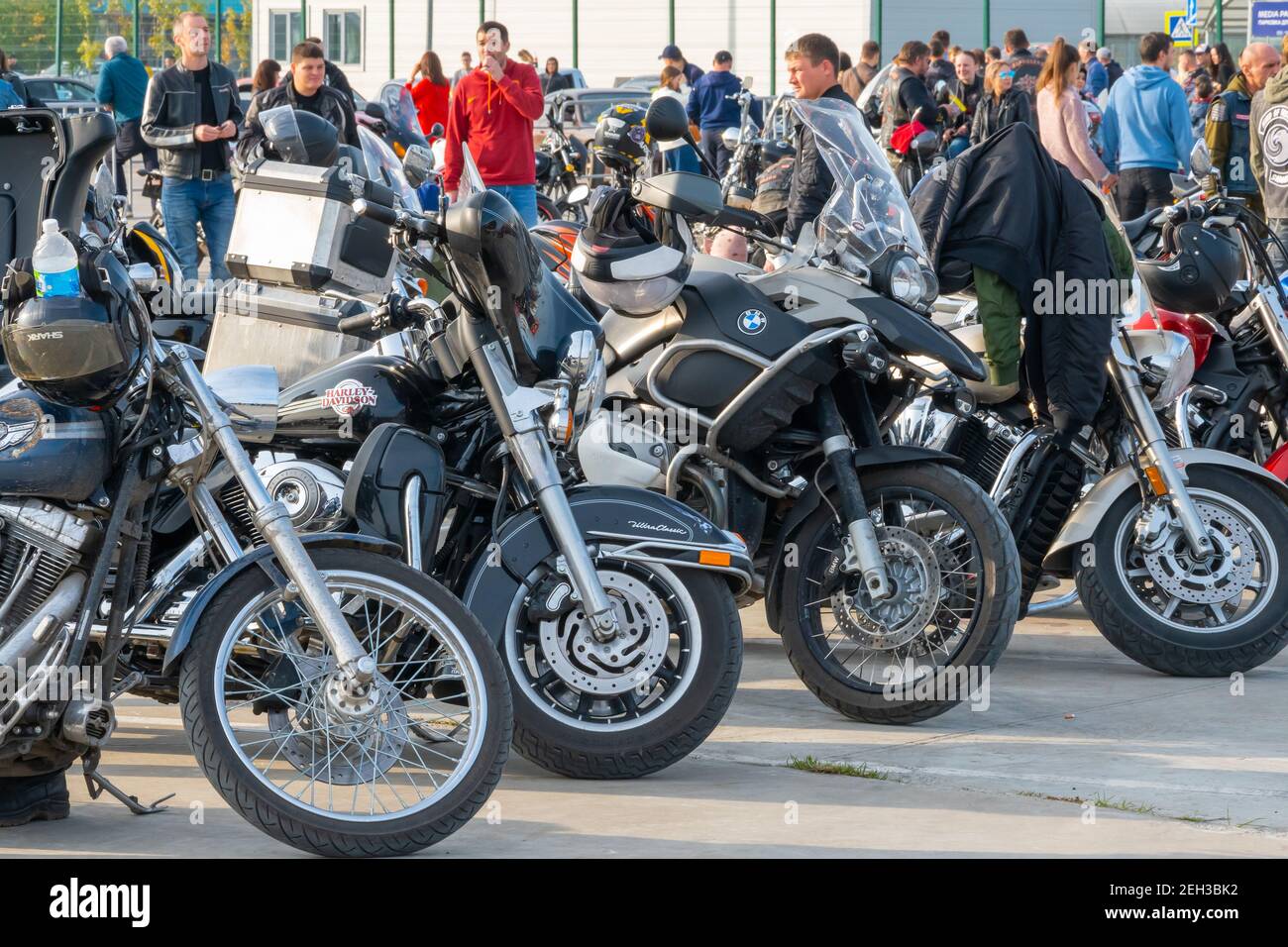 Biker Riding Motorcycle Low Angle High Resolution Stock Photography and ...