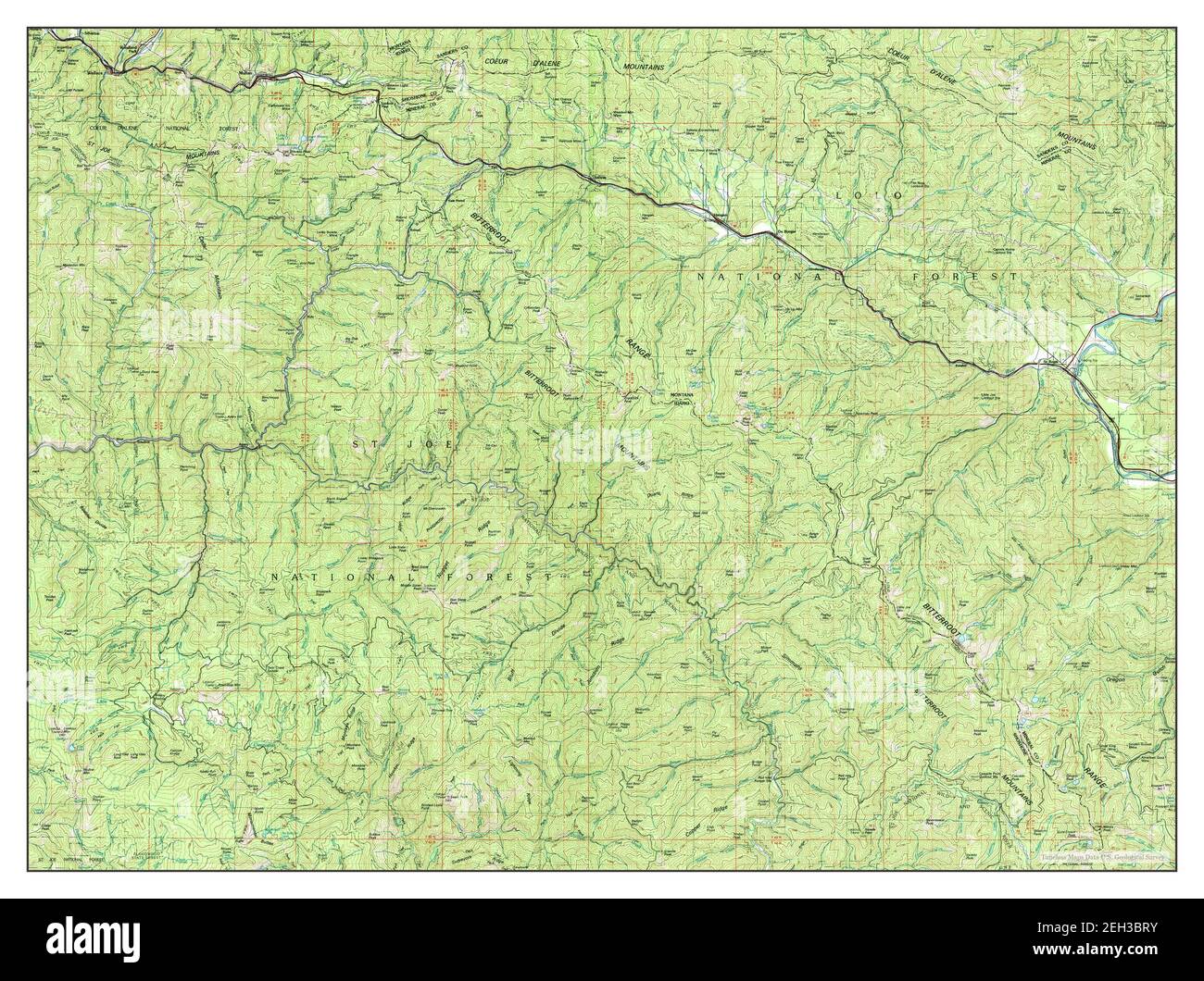 Wallace, Idaho, map 1994, 1:100000, United States of America by ...