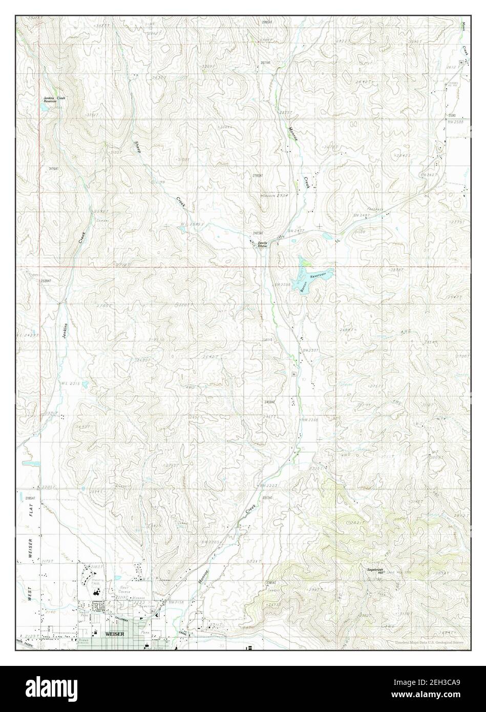 Map of weiser idaho hi-res stock photography and images - Alamy
