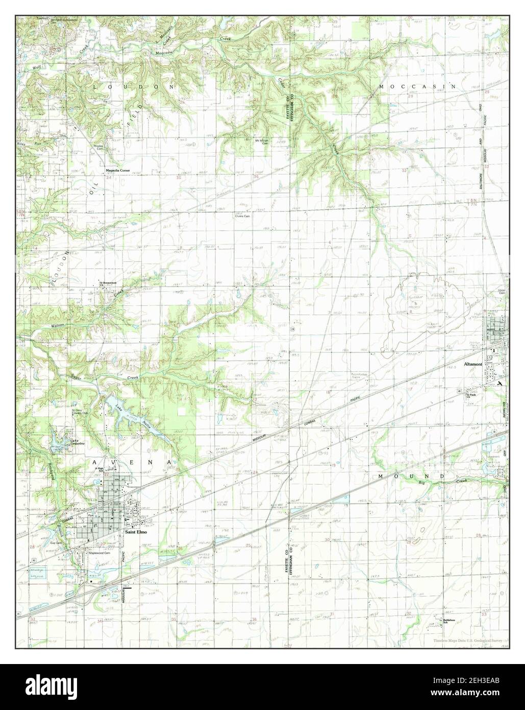 Altamont West, Illinois, map 1982, 1:24000, United States of America by ...