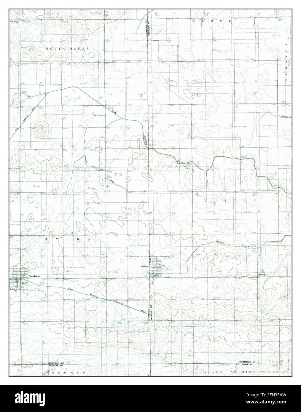 Allerton, Illinois, map 1998, 1:24000, United States of America by ...