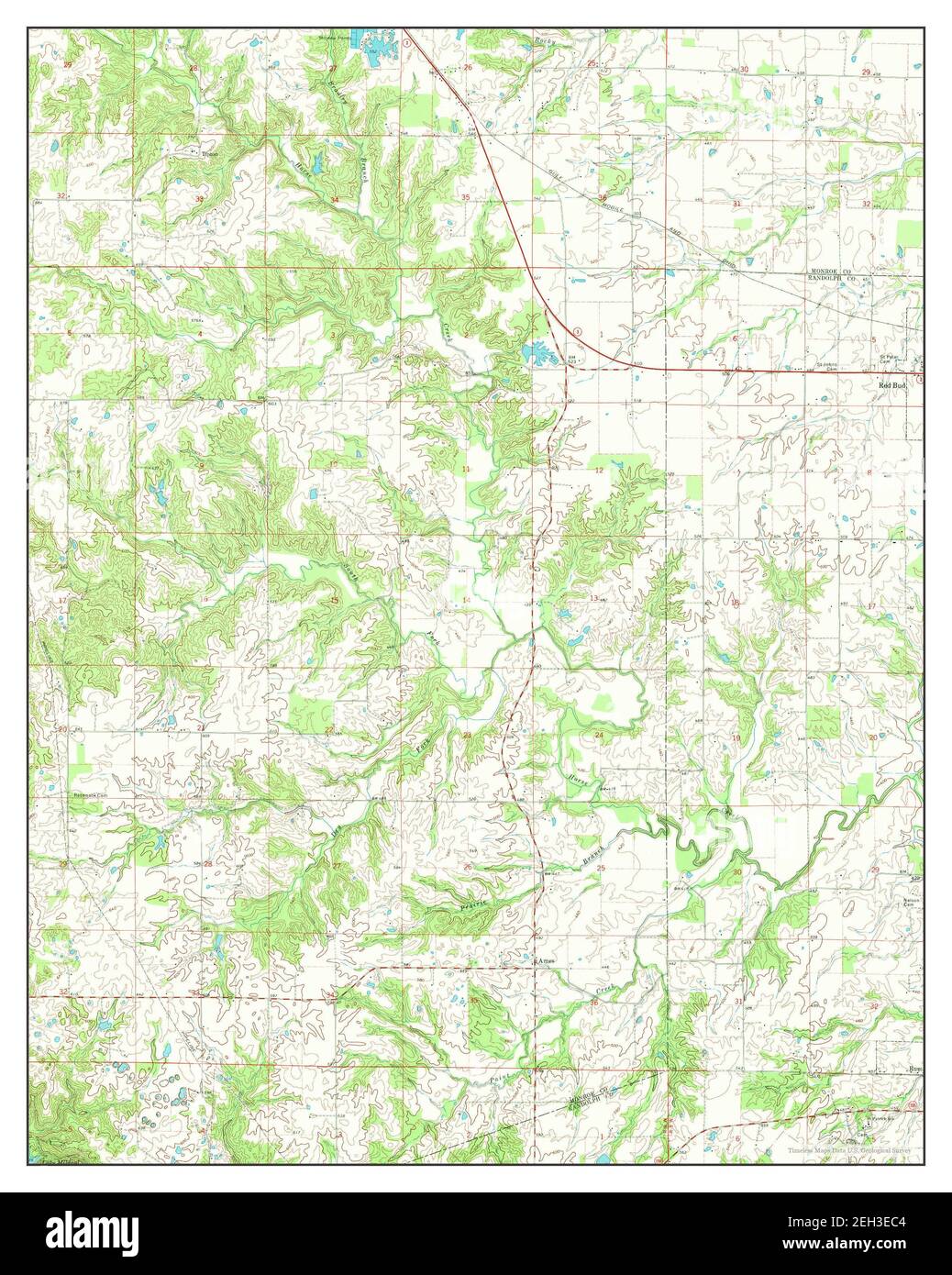 Ames, Illinois, map 1970, 1:24000, United States of America by Timeless ...