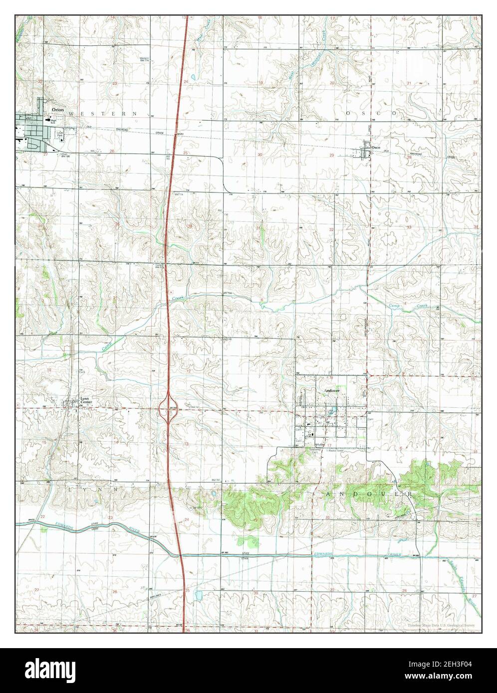 Map of andover Cut Out Stock Images & Pictures - Alamy