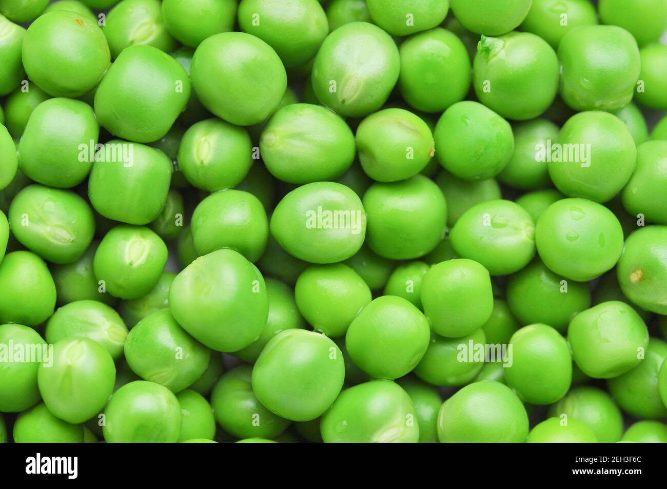 Fresh green peas background texture top view. Abstract food background ...