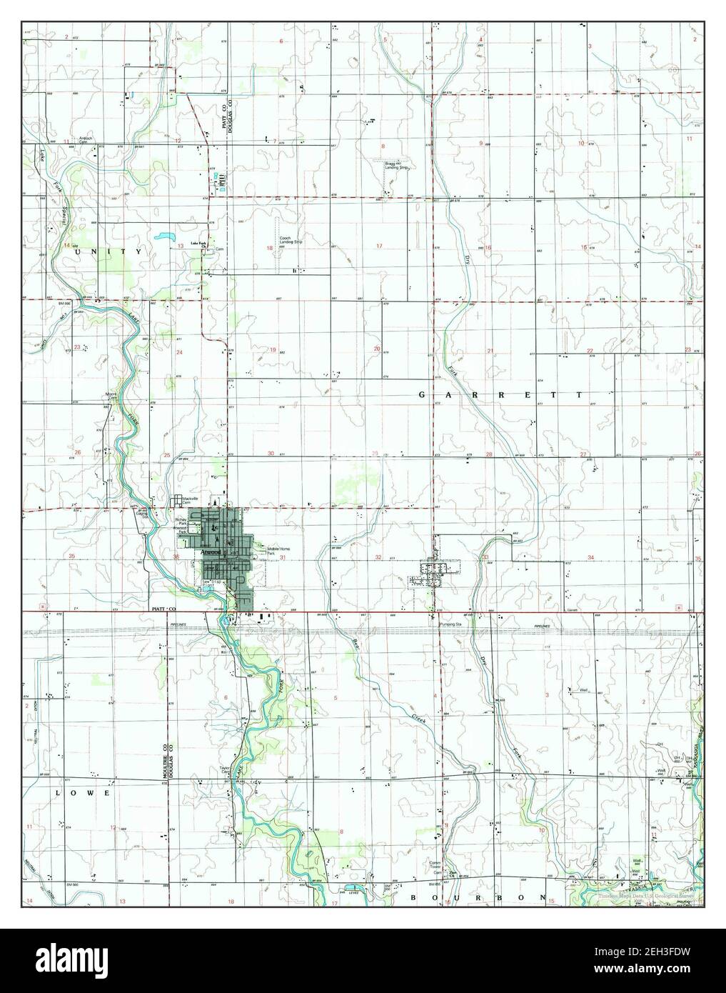 Map of atwood hi-res stock photography and images - Alamy