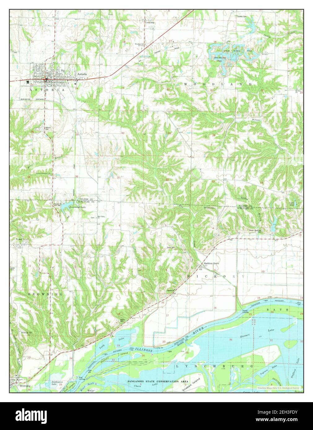 Astoria, Illinois, map 1981, 1:24000, United States of America by ...