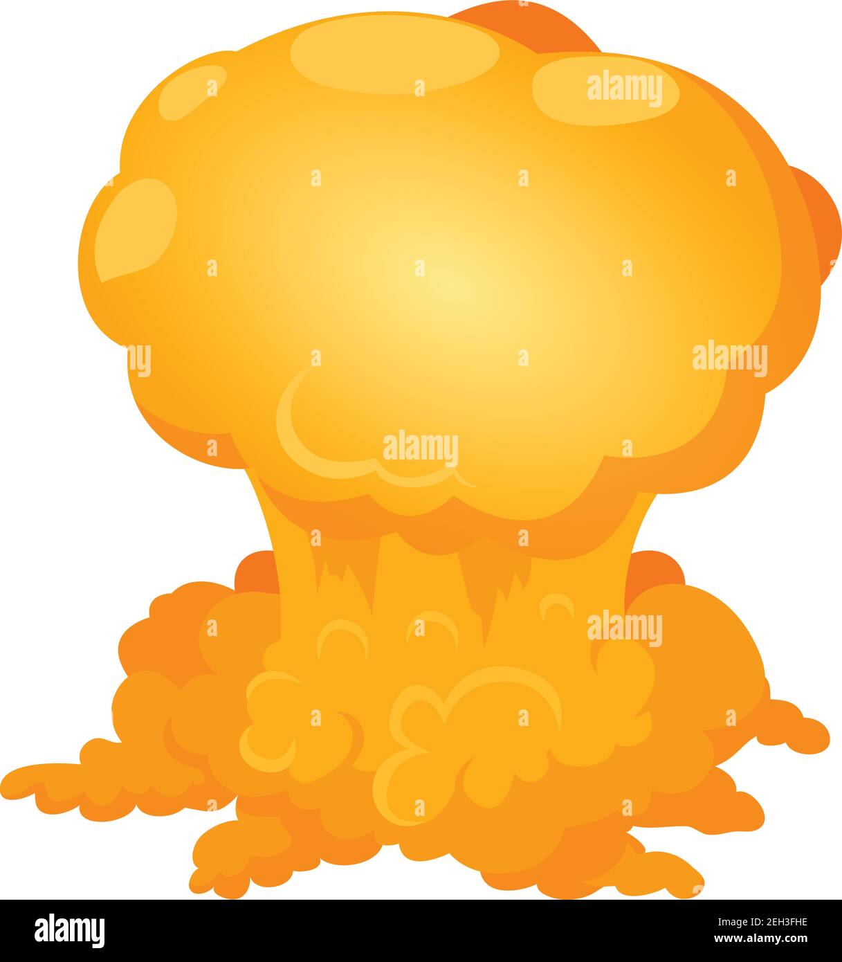 Atomic explosion icon. Isometric illustration of atomic explosion ...