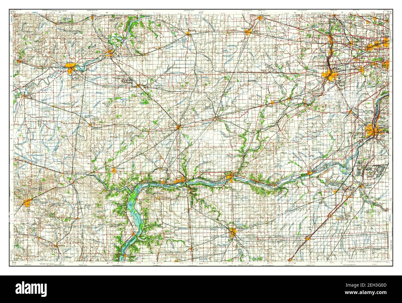 Aurora illinois map hi-res stock photography and images - Alamy