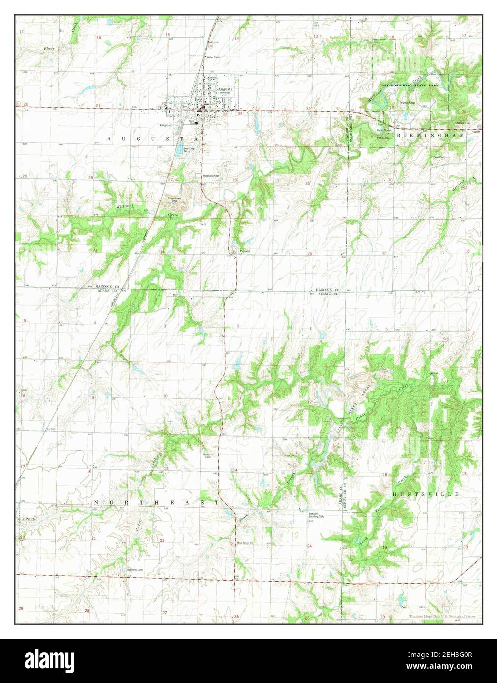 Augusta, Illinois, map 1981, 1:24000, United States of America by ...