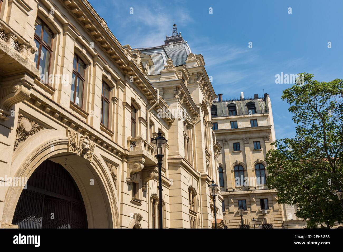 Rear facade of the National Museum of Romanian History in Bucharest ...
