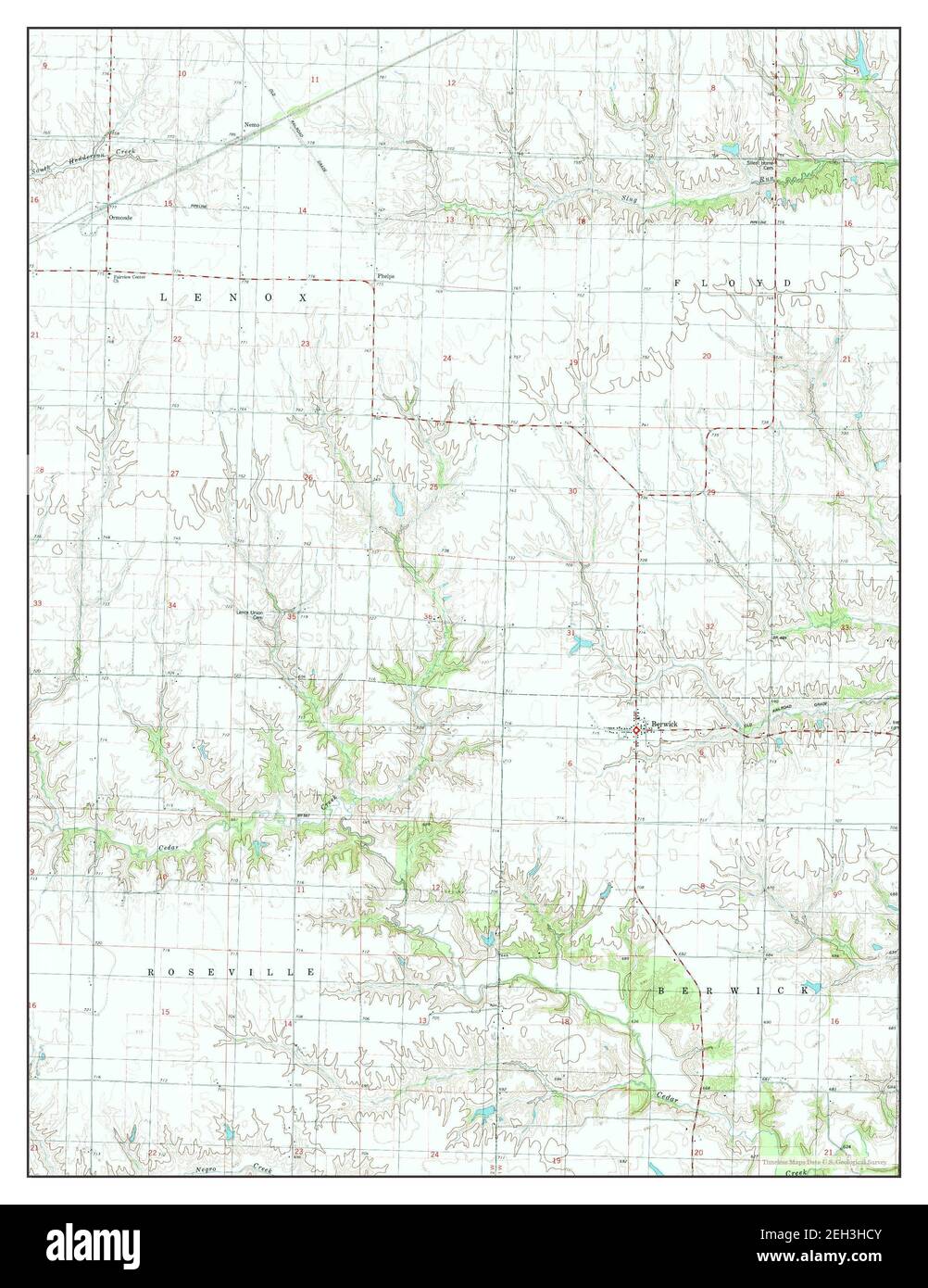 Berwick, Illinois, map 1998, 1:24000, United States of America by ...