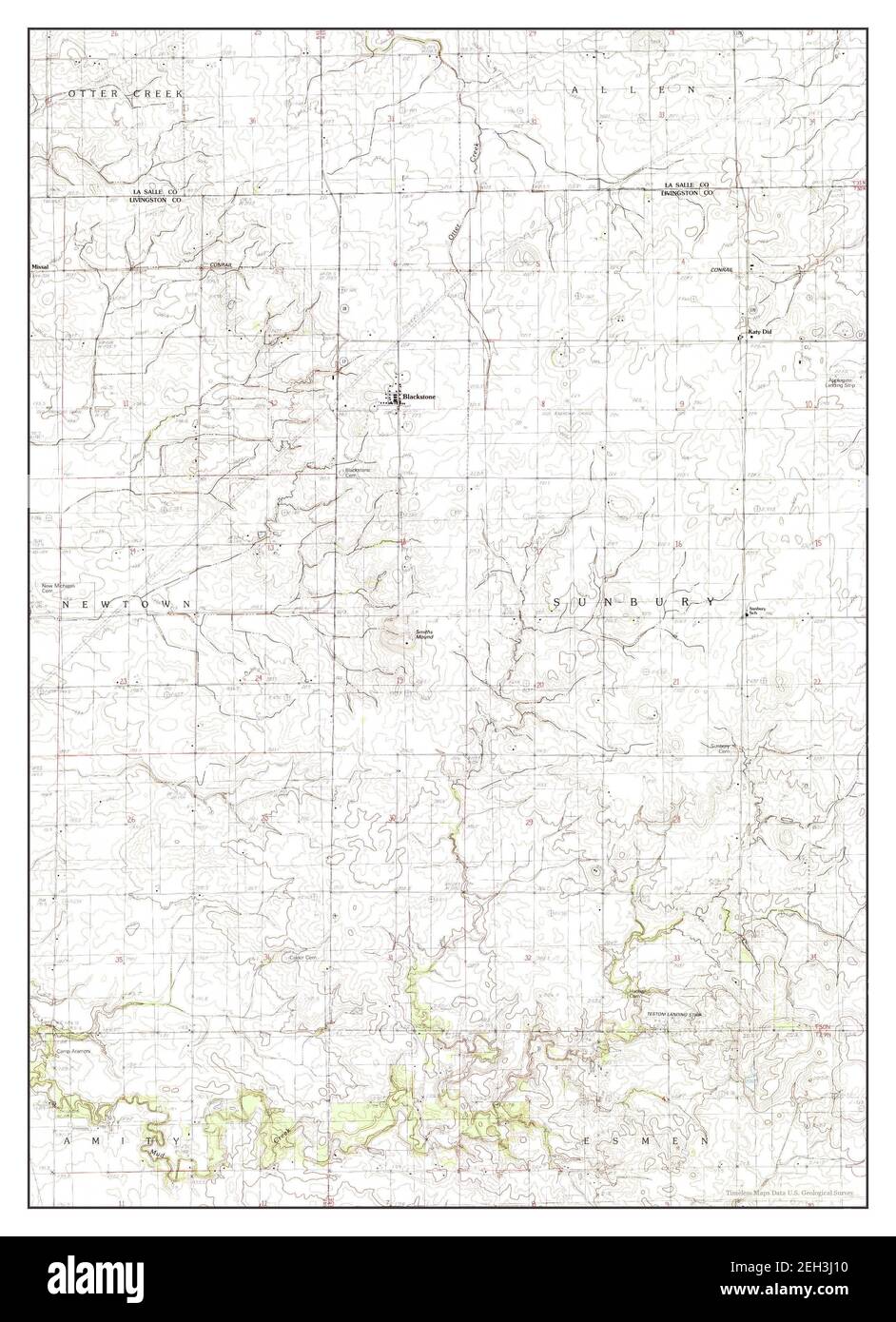 Blackstone, Illinois, map 1983, 1:24000, United States of America by ...
