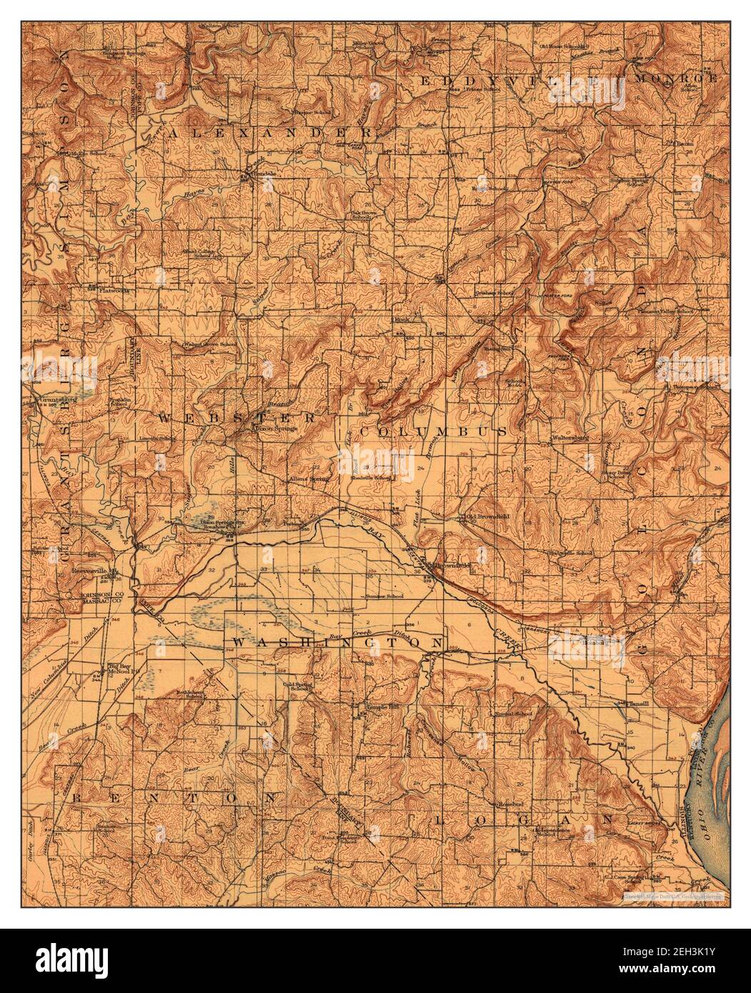 Brownfield, Illinois, map 1917, 1:62500, United States of America by ...