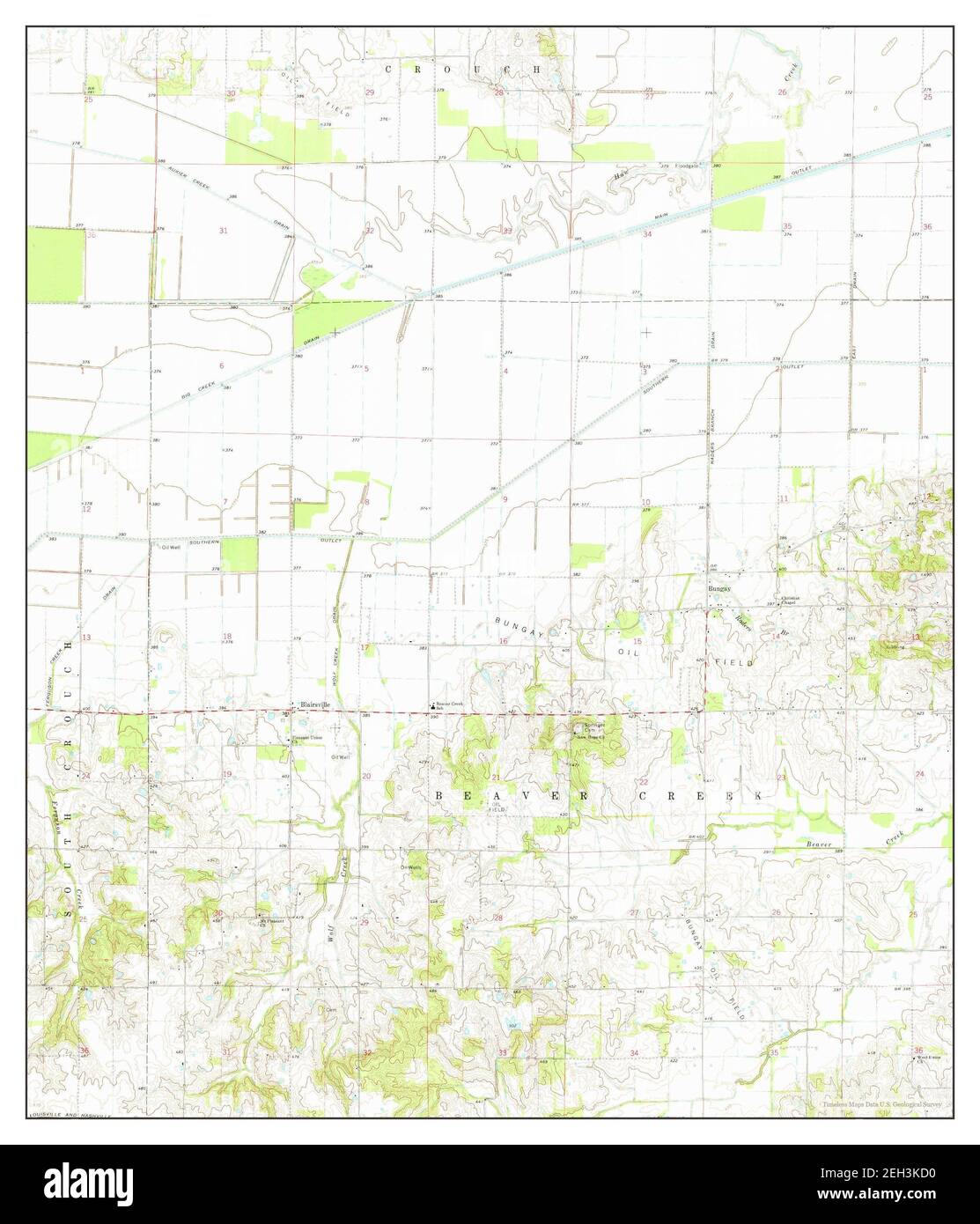Bungay, Illinois, map 1974, 1:24000, United States of America by ...