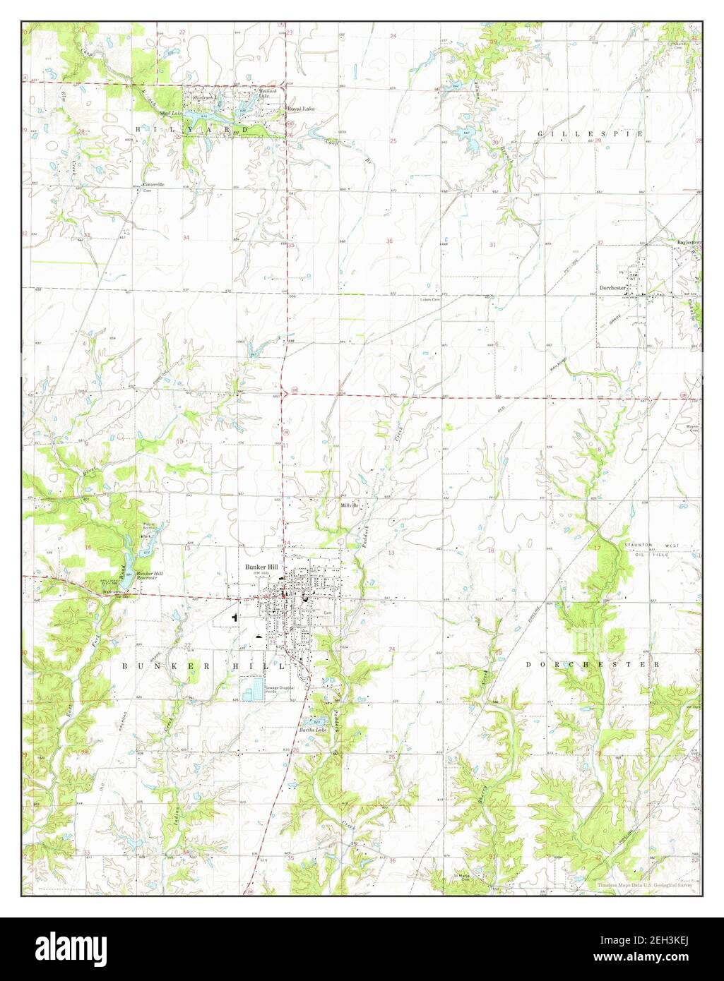 Map of bunker hill hi-res stock photography and images - Alamy