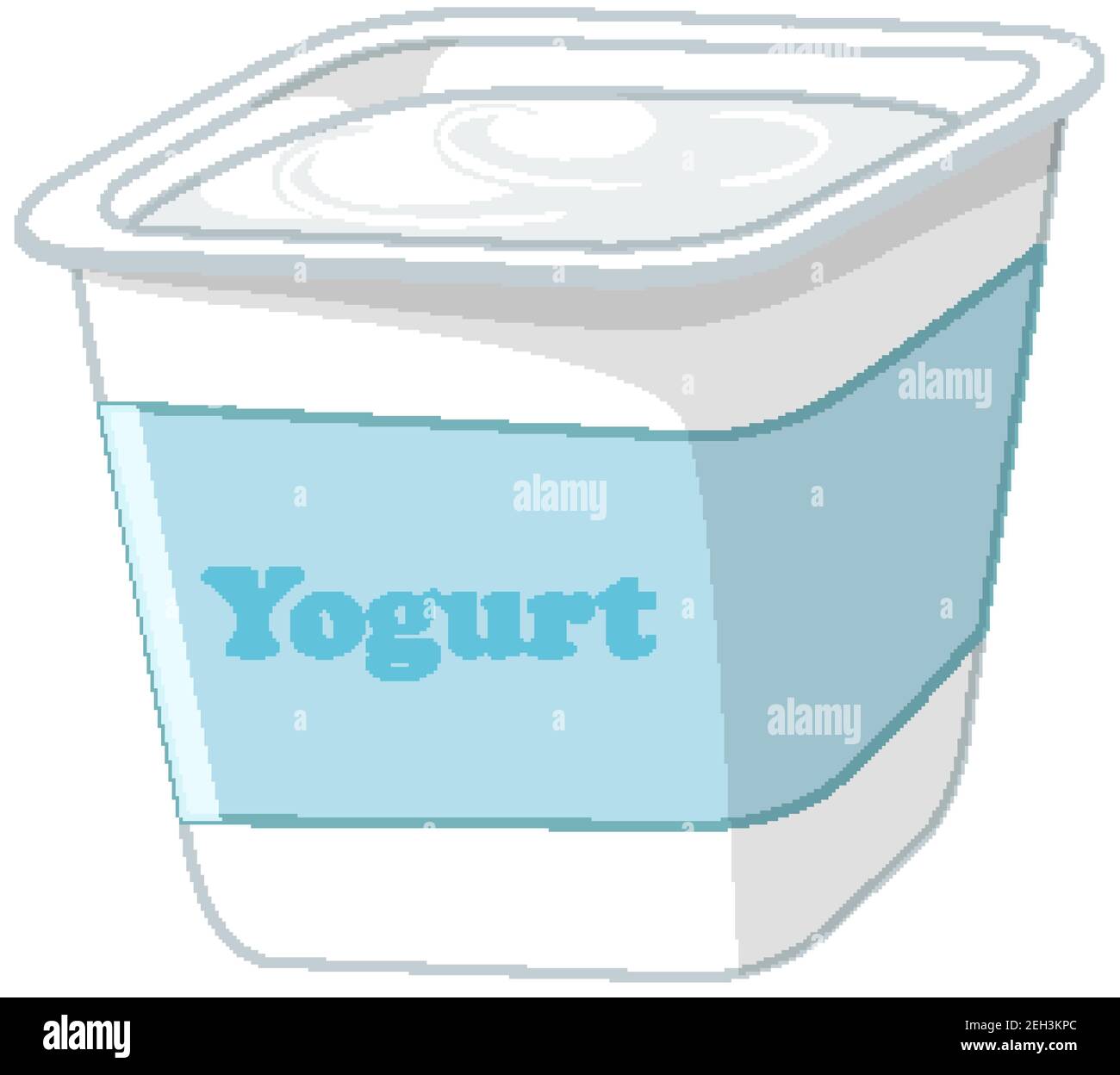 Isolated yogurt on white background illustration Stock Vector Image ...