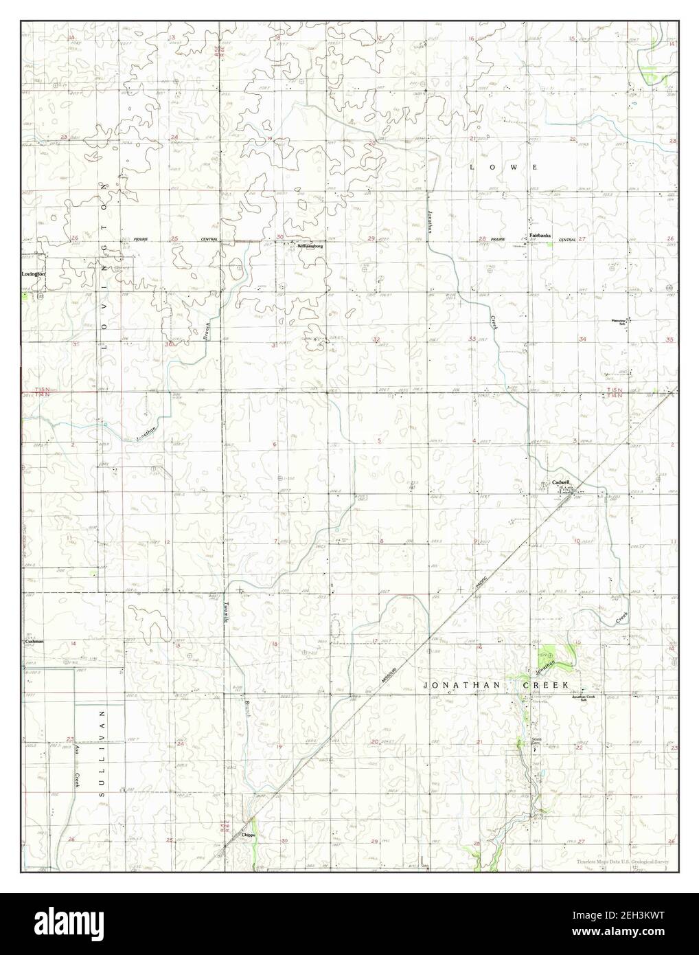 Cadwell, Illinois, map 1983, 1:24000, United States of America by ...