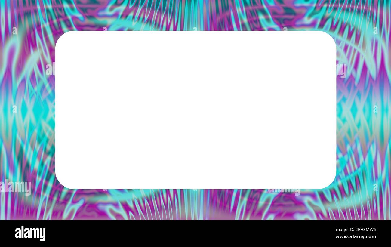 An abstract psychedelic round rectangle border background image Stock ...