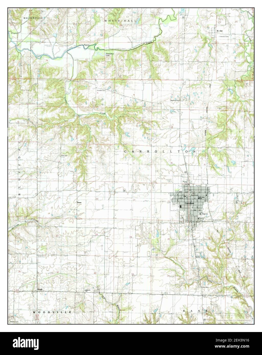 Carrollton, Illinois, map 1983, 1:24000, United States of America by ...