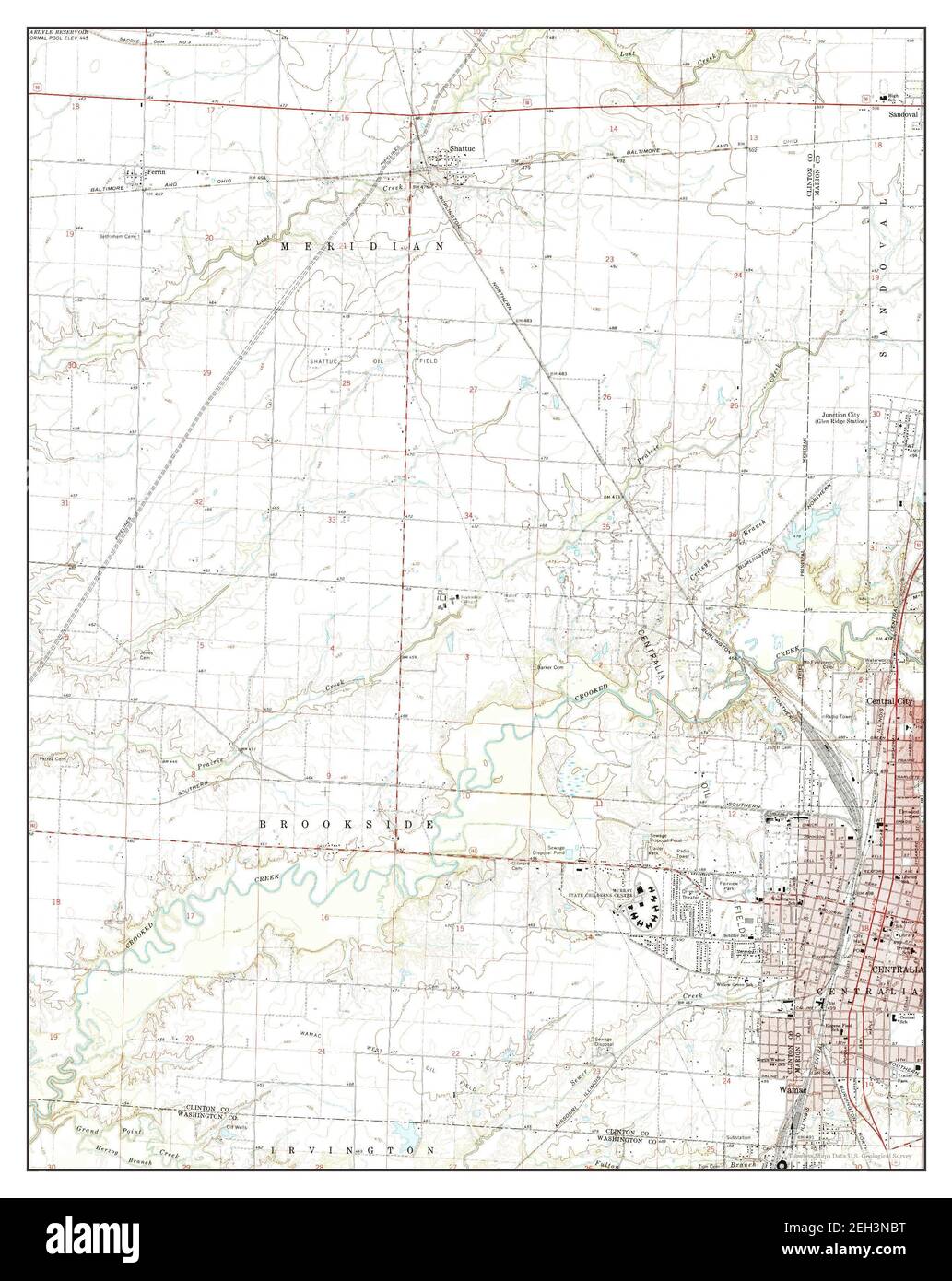 Centralia map hi-res stock photography and images - Alamy