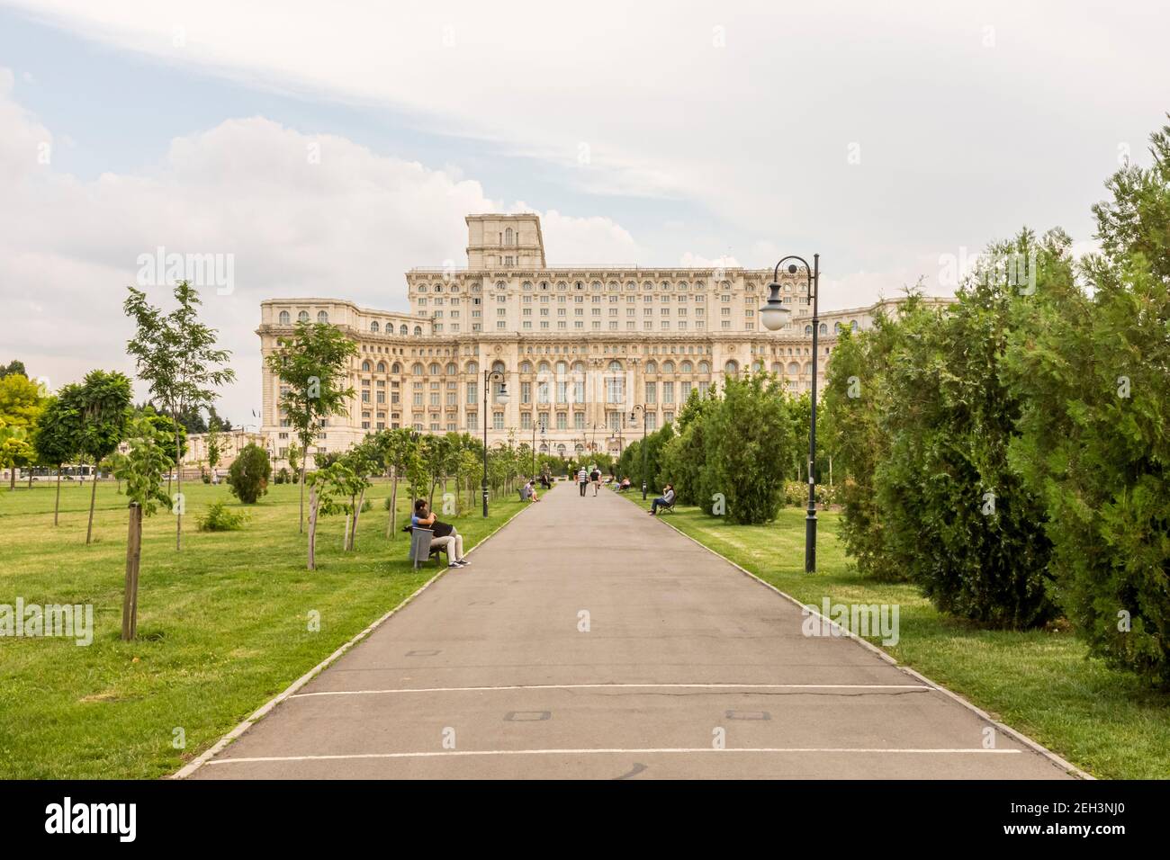 Palace of the Parliament in Bucharest, which is the seat of the ...