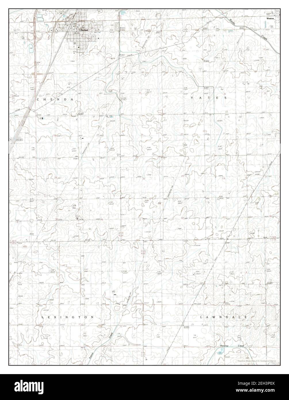 Chenoa, Illinois, map 1986, 1:24000, United States of America by ...