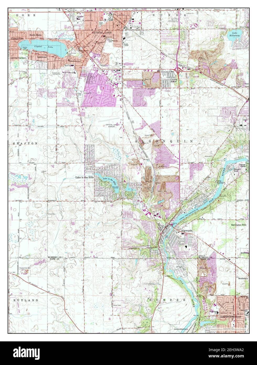 Map Of Lake Crystal High Resolution Stock Photography and Images - Alamy