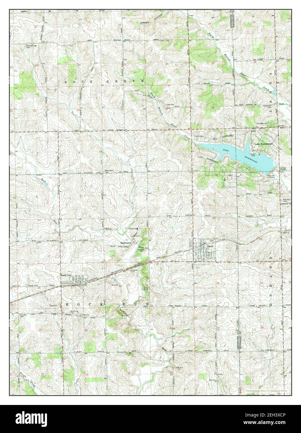 Davis, Illinois, map 1971, 1:24000, United States of America by ...