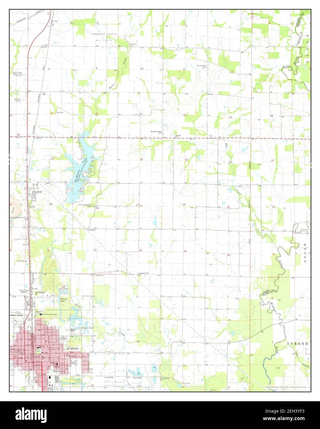 Du Quoin, Illinois, map 1975, 1:24000, United States of America by ...