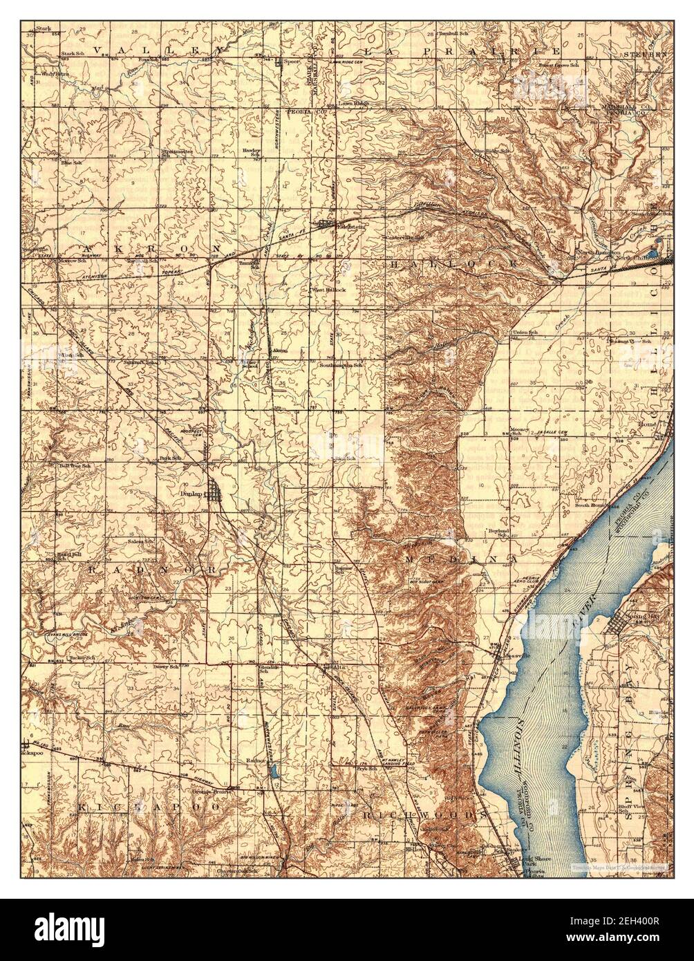 Map of dunlap hi-res stock photography and images - Alamy