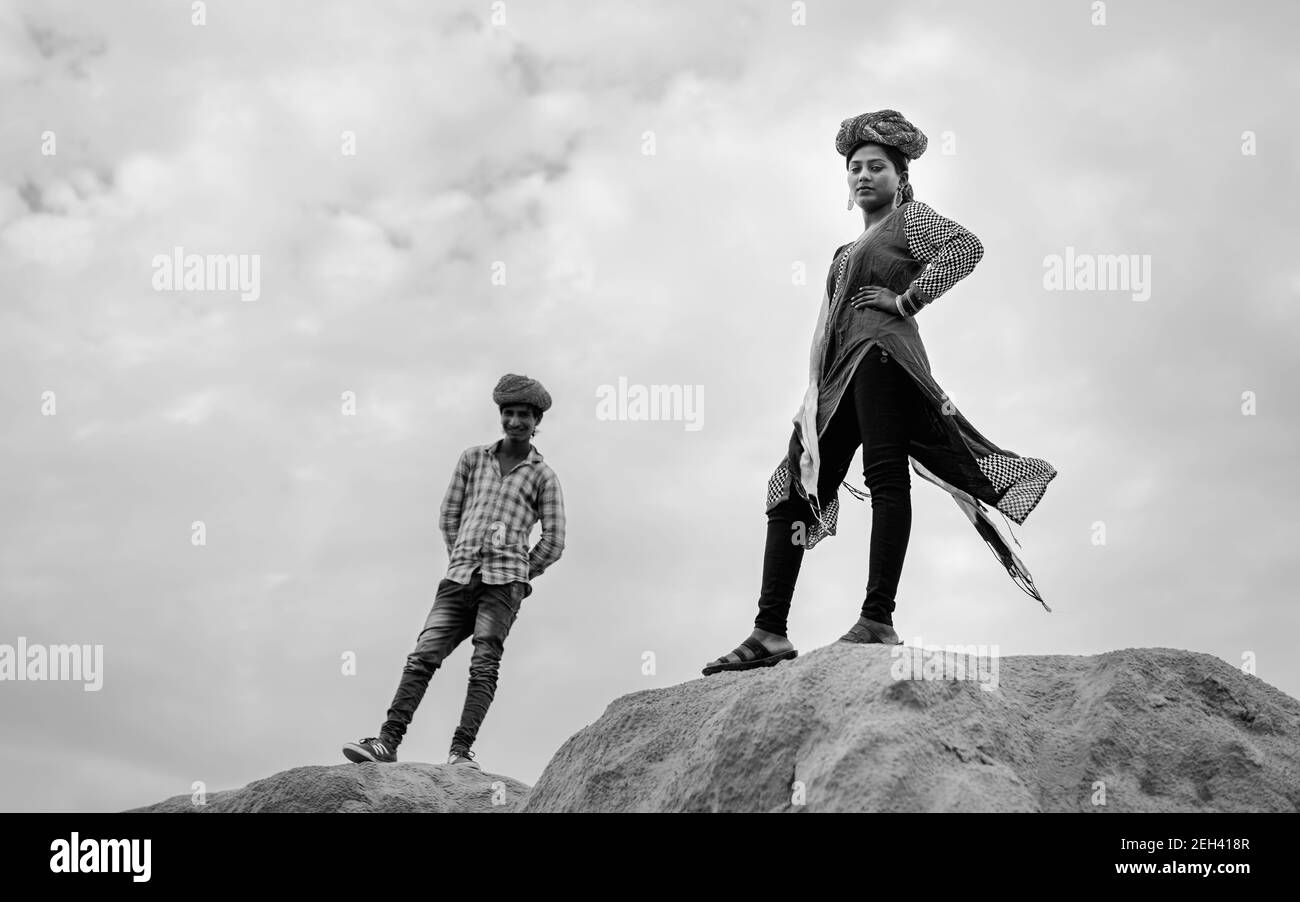 Beautiful woman on traditional Black and White Stock Photos & Images ...