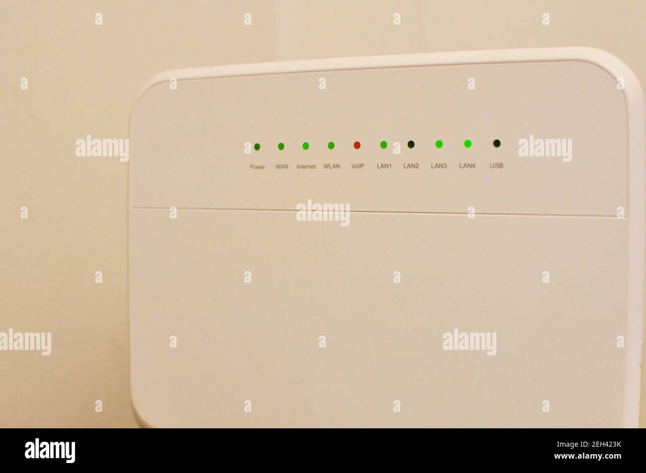 White box rooter wireless for internet connection with wifi Stock Photo ...